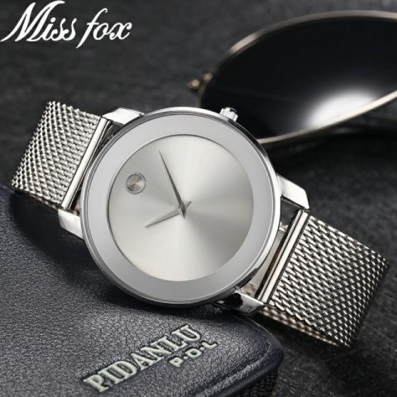 Buy Miss Fox Ladies Gold Watch Women Famous Brand Minimalist Steel Mesh ...