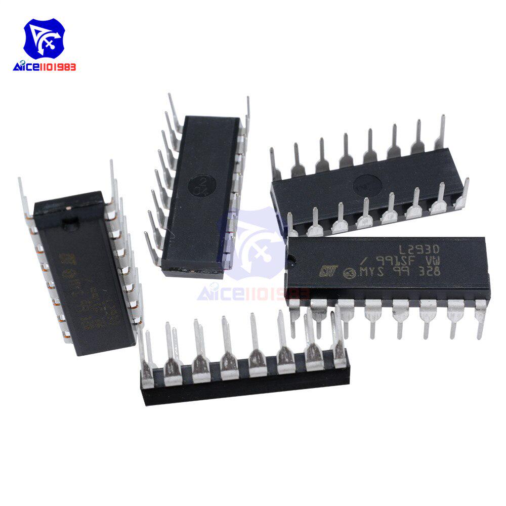10 PCS L293 L293D Dip-16 DIP16 IC Drive Motor Driver Chip PAIR PusH ...