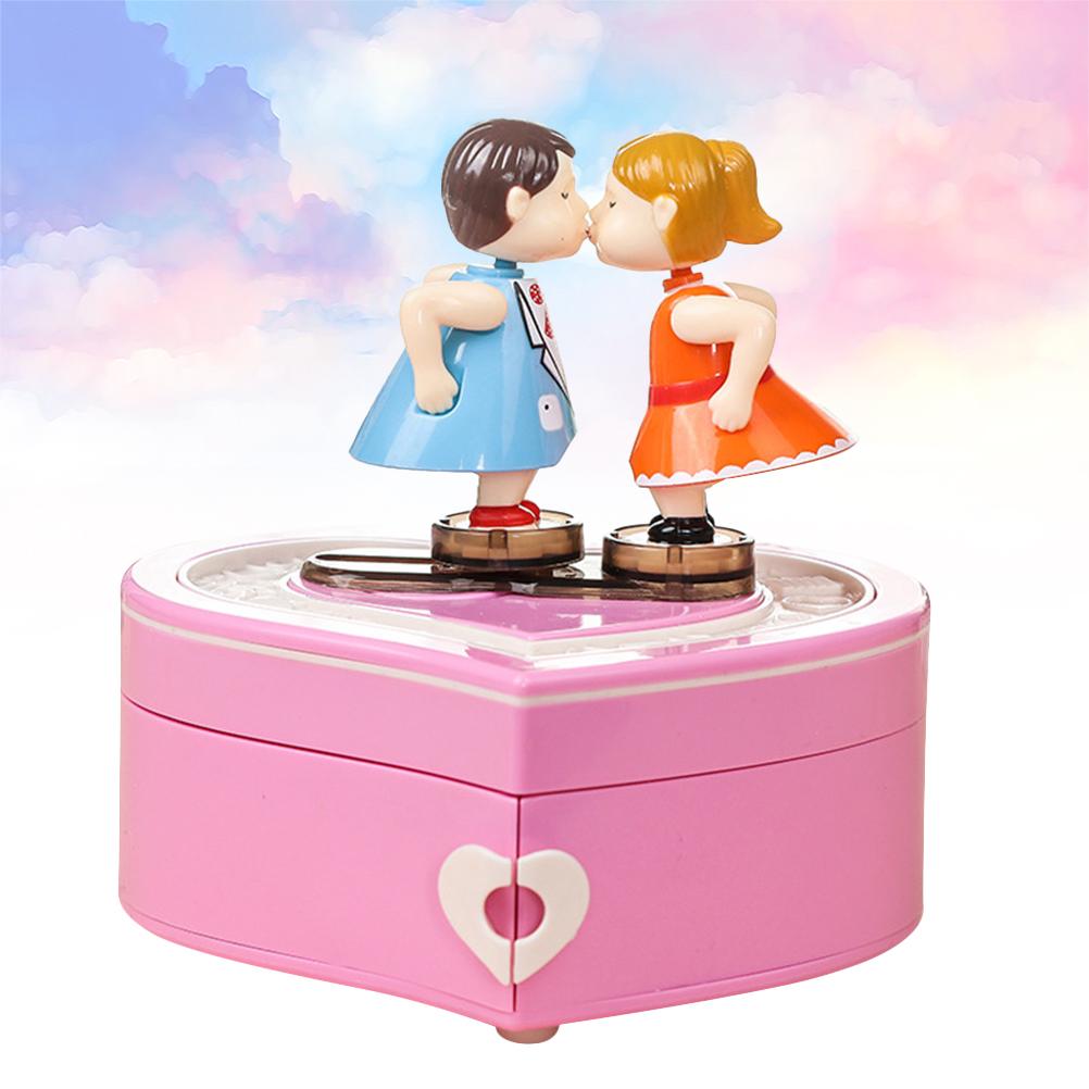 Buy 1pc Music Box Chic Cute Fashion Creative Music Box Kiss Lovers ...