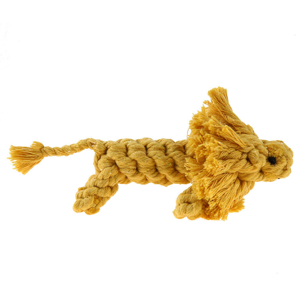 Buy Pet Dog Toy False Lion Braided Cotton Rope Cat Puppy Chew Squeaker ...