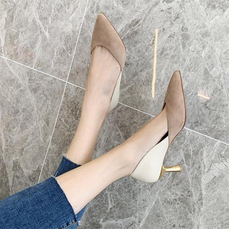 Buy 2023 Pumps High Heels Wedding Shoes Summer Spring Pointed Toe Heels ...