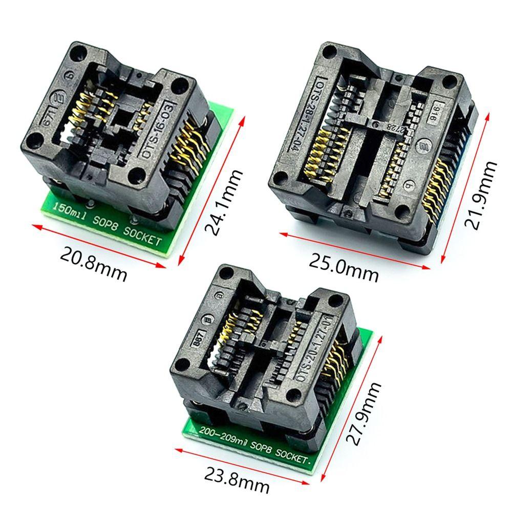 Buy 200mil 208mil 209mil 300mil IC Test SOP8 Adapter Socket SOP16 To ...
