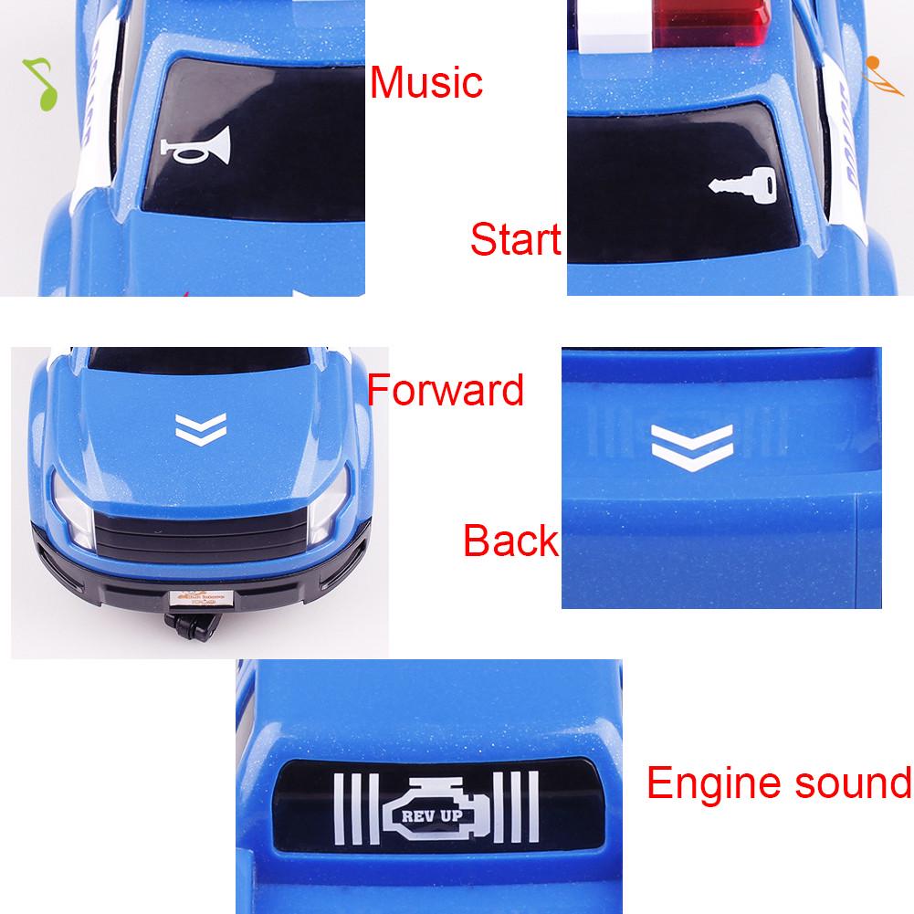 Buy Children's Touch Electric Toy Car Sound and Light Police Sports at ...