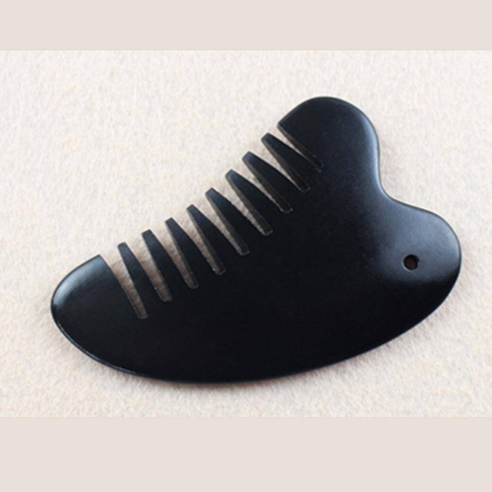 Buy 3Pc Triangle Comb Scraping Plate Smooth Black Massage Tool Guasha ...