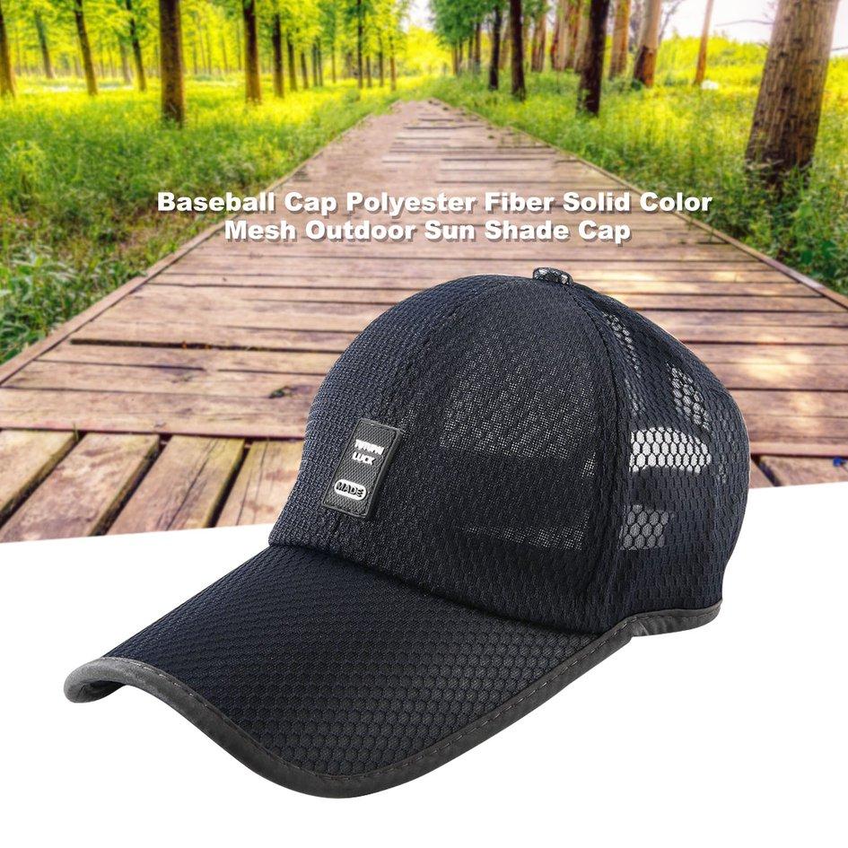 Buy LCCMB MADE Men Baseball Cap Polyester Fiber Solid Color Mesh ...