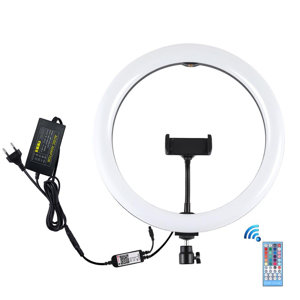 Buy Photography LED Selfie Ring Light 12inch Video Light Ring RGB ...