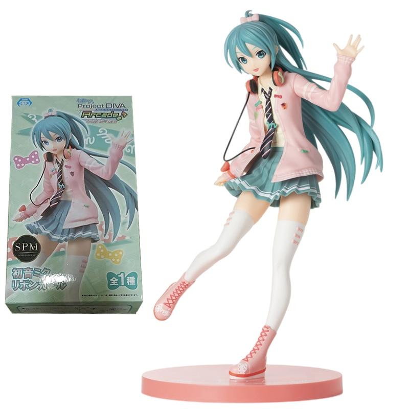 23Cm Orijinal Anime Heykelcik VOKALOID Hatsune Miku Ponytail Yay Kawaii ...