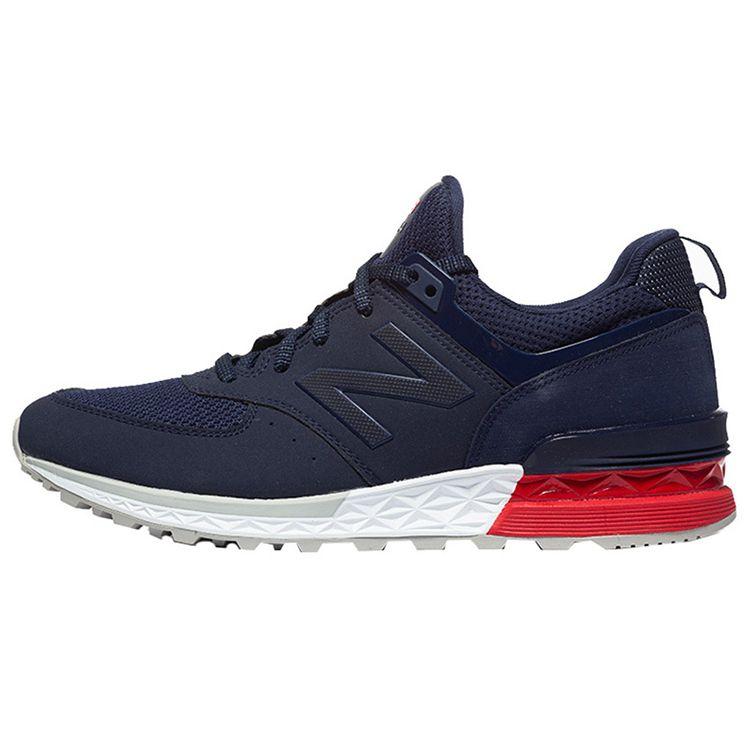 Купить Кроссовки унисекс New Balance 574 Sport Navy Red MS574SCO | Joom