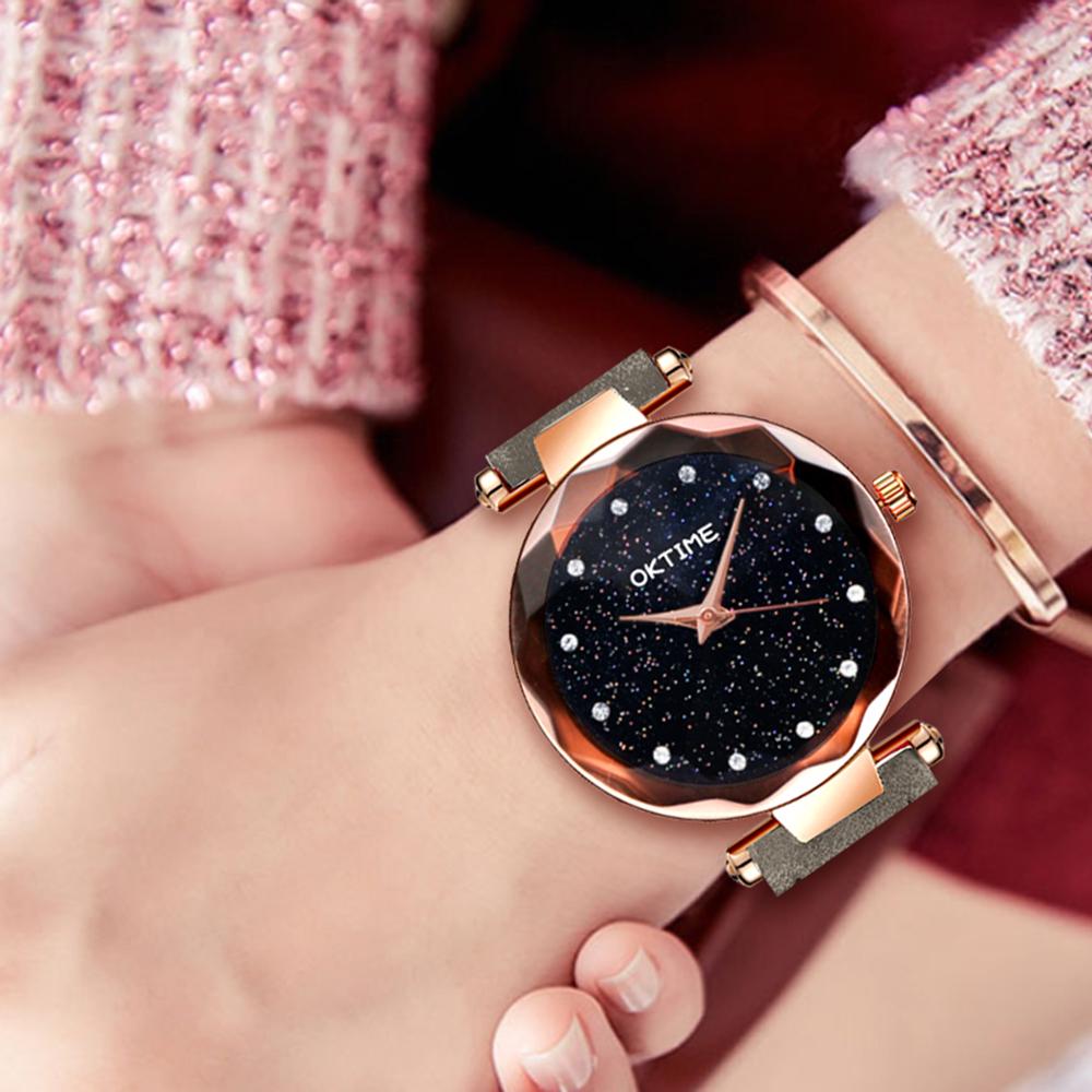 Buy Luxury Exquisite Fashion Star Quartz Watch Women Casual Bright ...