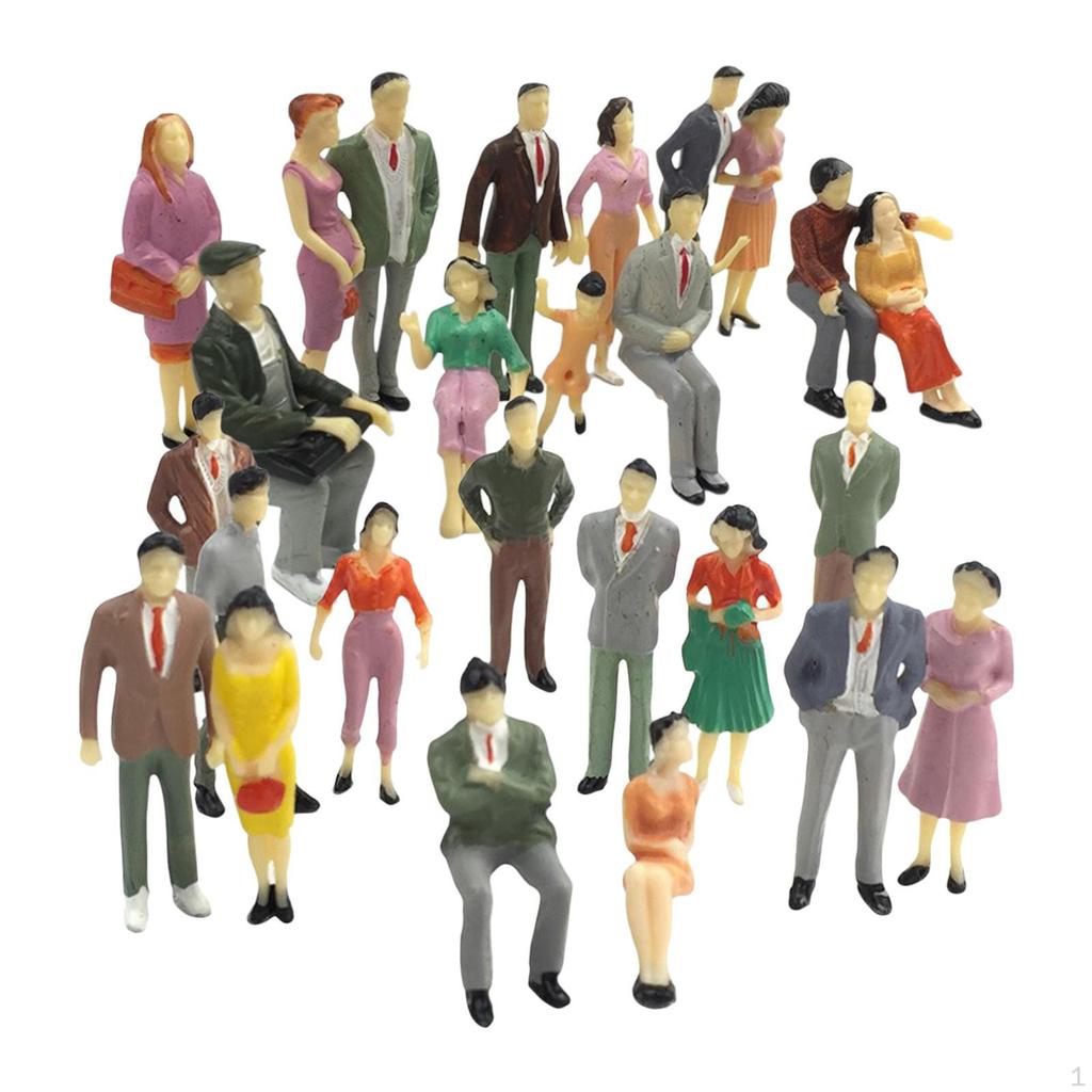 Buy 1/75 Diorama Figures Miniature Figure Model Display Colorful Mini ...