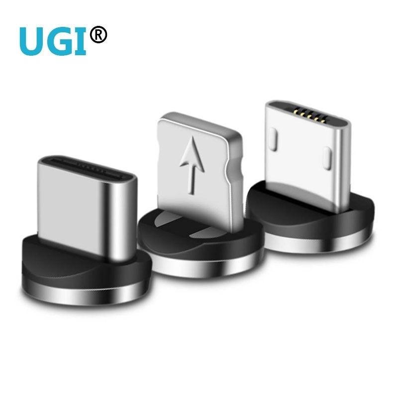 360° Magnetic IOS Android Connector Charger For/iPhone 8 7 6 6s Micro ...
