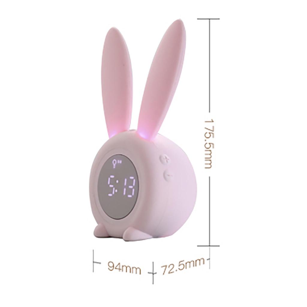 Buy H-Code Cute Rabbit Alarm Clock Creative Led Digital Snooze Cartoon ...