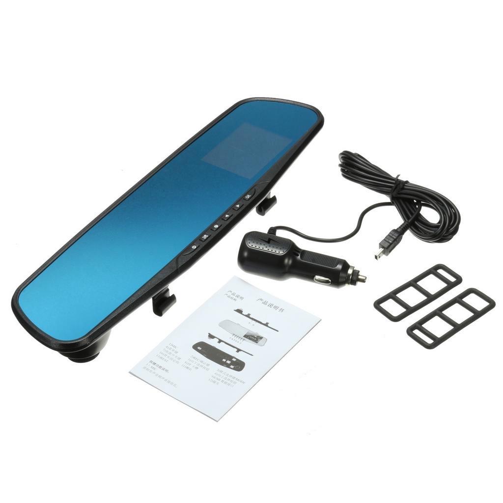 Full HD 1080P Rearview Mirror Video Camera Anti-glare Night Vision ...