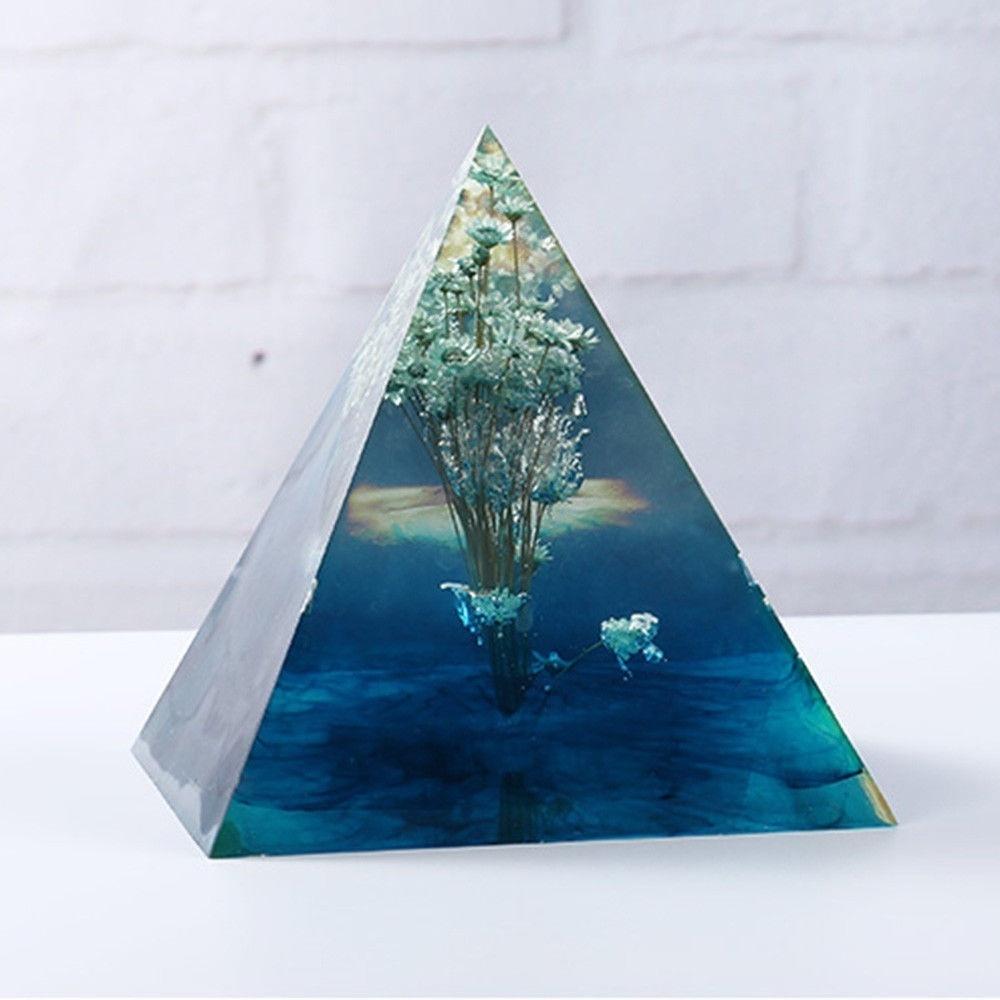 Buy Super Pyramid Silicone Mould DIY Resin Decorative Craft Jewelry ...