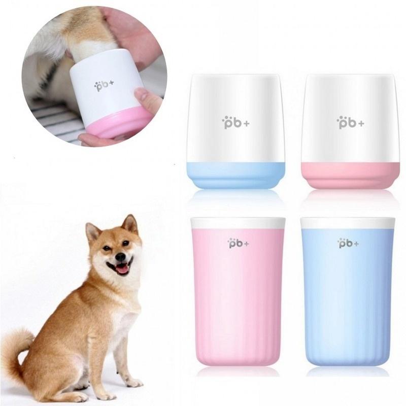 Buy Pets Paw Cleaner Cup Portable Dog Cat Foot Washer Soft Silicone Pet ...