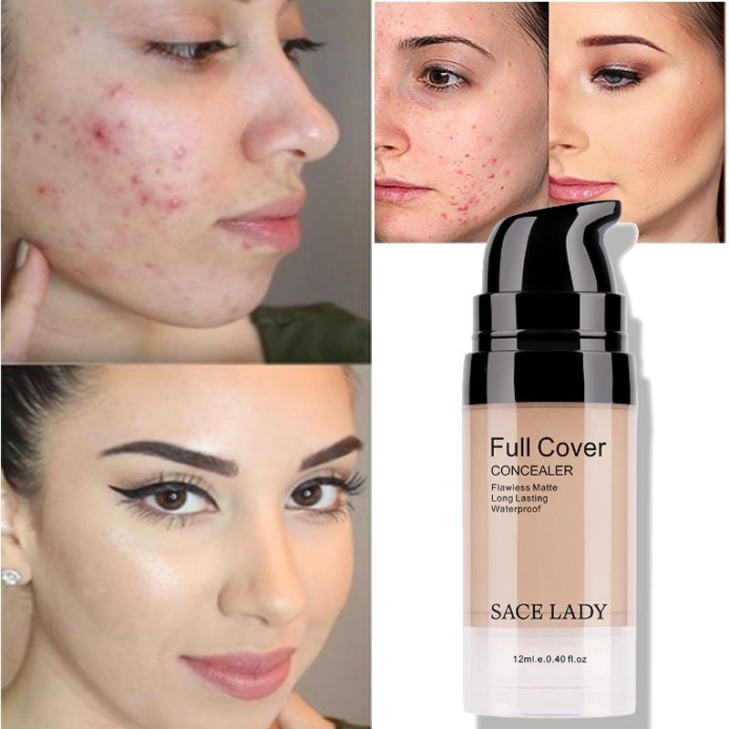 Buy 6ML Concealer Light Natural Makeup Base Flaws Coverage Waterproof ...