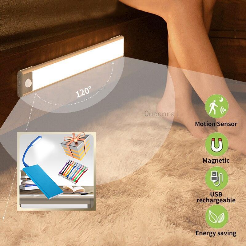 Buy Bedroom Night Lamp Closets Night Light USB Rechargeable Night Lamp ...