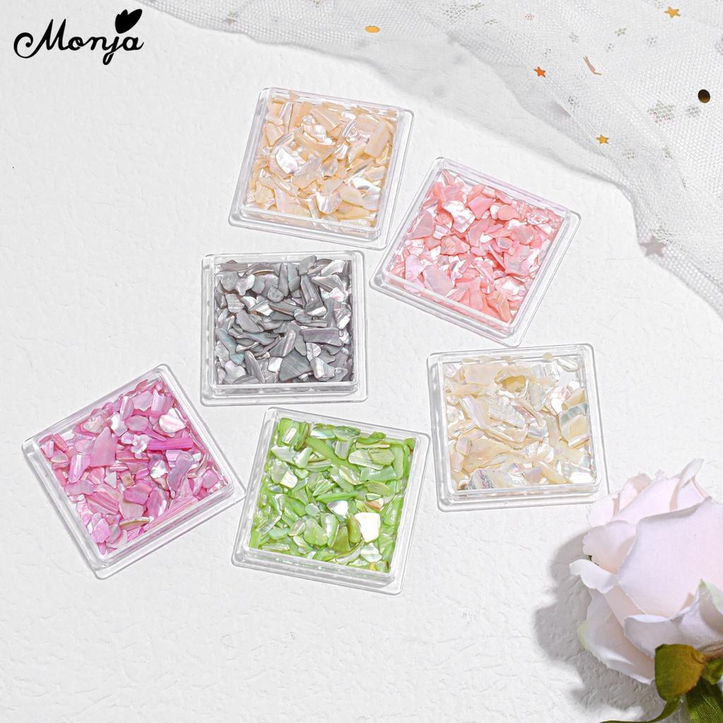 💰Köp billigt online Monja Nail Art Decorations Glitter Seashell Slices ...