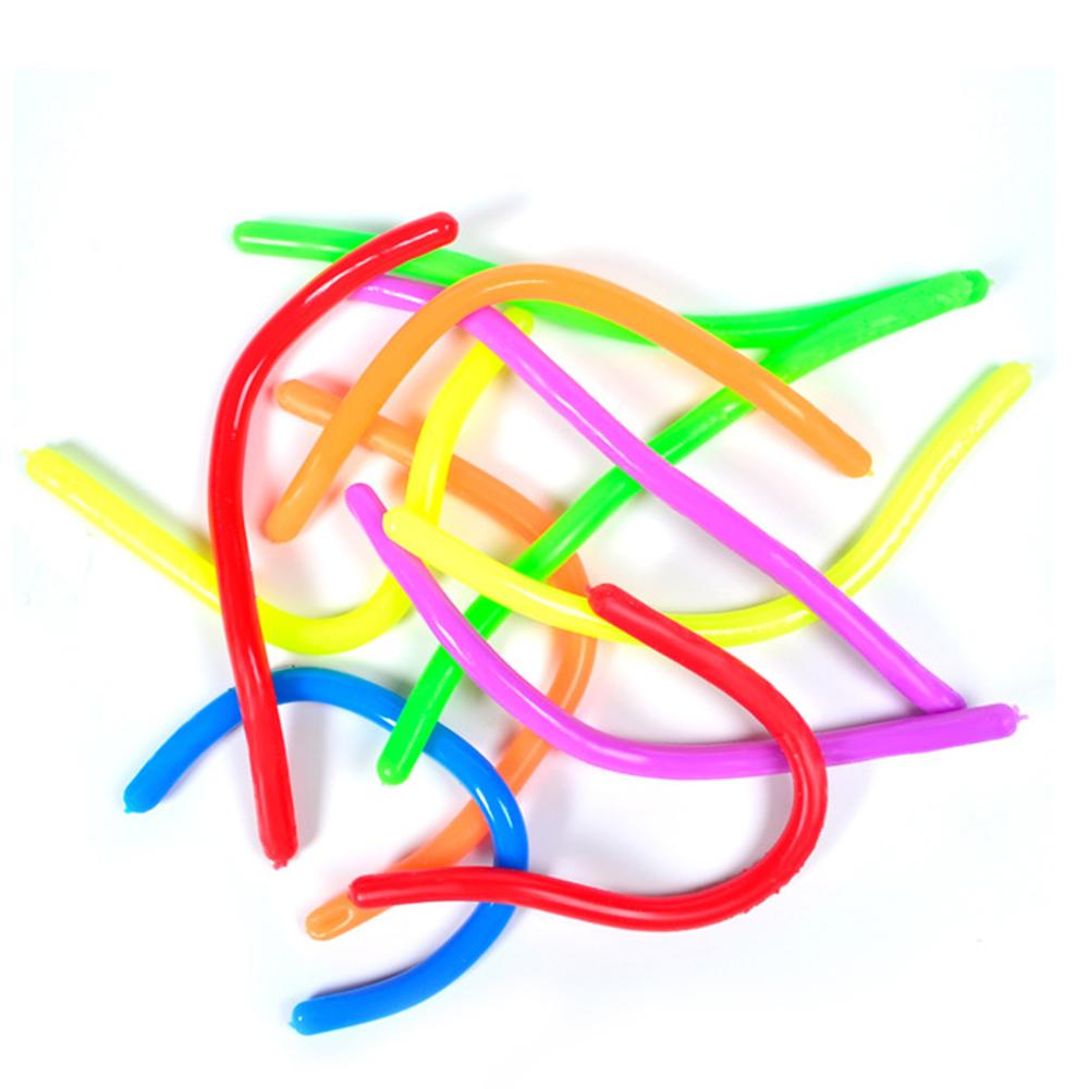 Buy 5pcs Children Adult Decompression Toy Noodle Stretch String Rubber ...