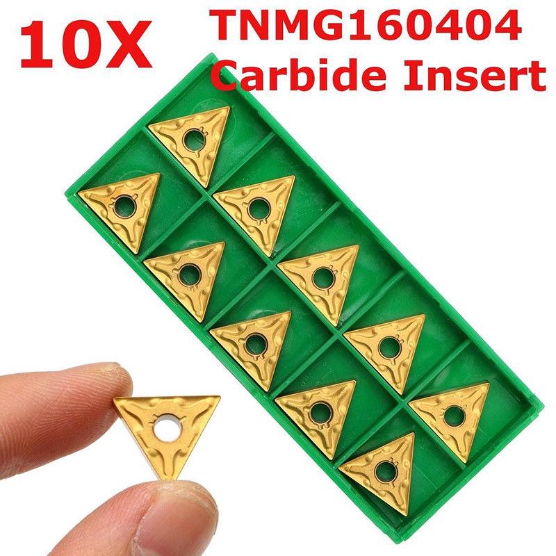 Buy 10pcs/Box Hot Lathe Carbide Triangle Tips Inserts Cutting Tools ...