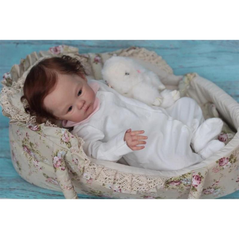 Cheap 49cm Realistic Simulated Baby Rebirth Toddler Meadow 3D Skin ...