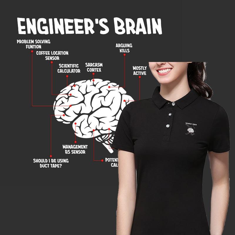 Buy Engineers Brain Funny Engineering Games Process Printing Women ...