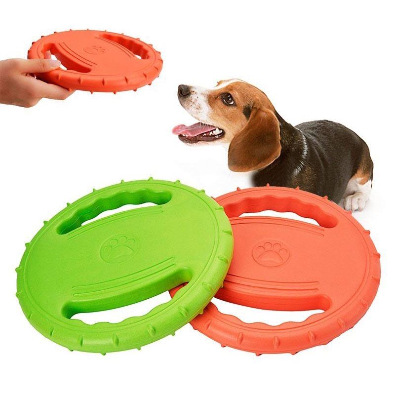 Buy 1Pc Dog Flying Disc Interactive Rubber Dog Toys Soft Floating Dog ...