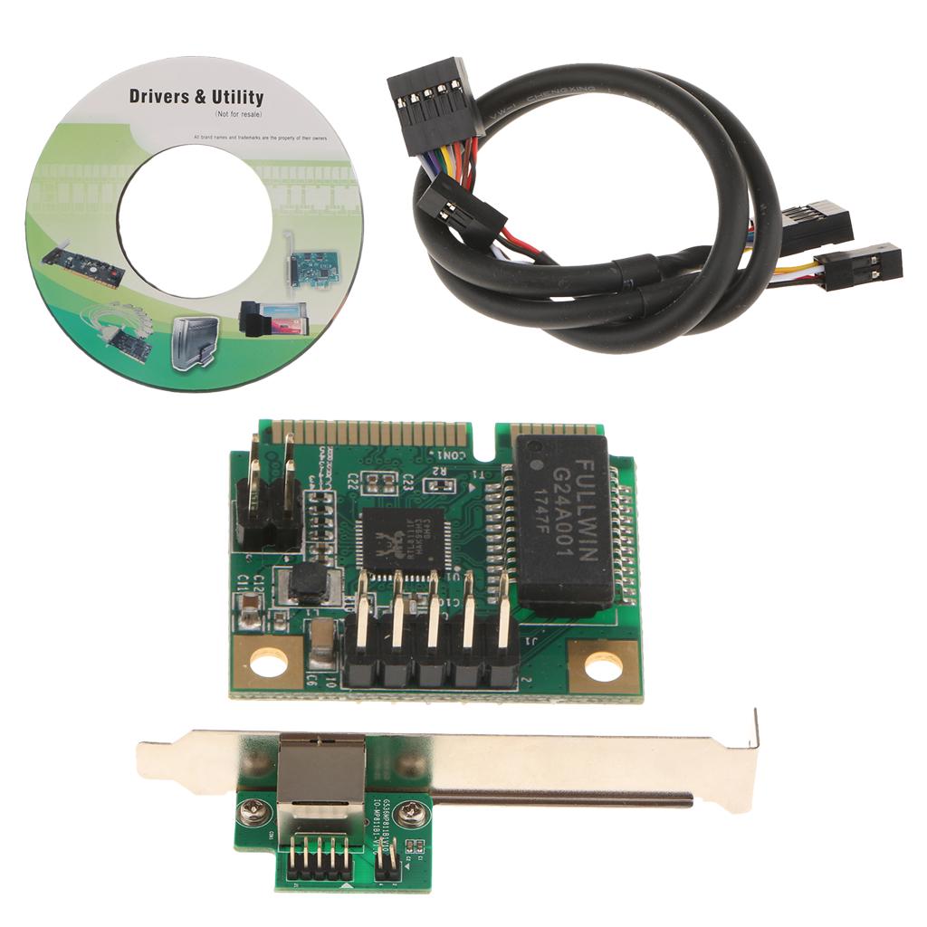 Buy Mini PCIe Gigabit Ethernet Card Network Adapter for Desktop PC at ...