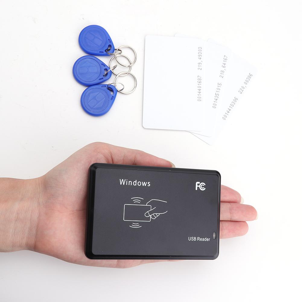 Buy 125KHz RFID Reader EM4100 Proximity USB Sensor Free Driver Smart ID ...