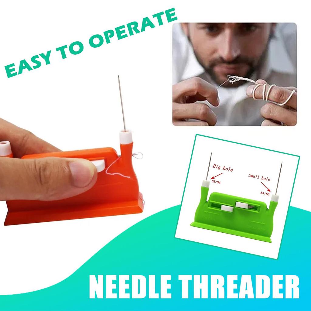 1PC Auto Needle Threader DIY Hand Sewing Automatic Thread Device Double ...