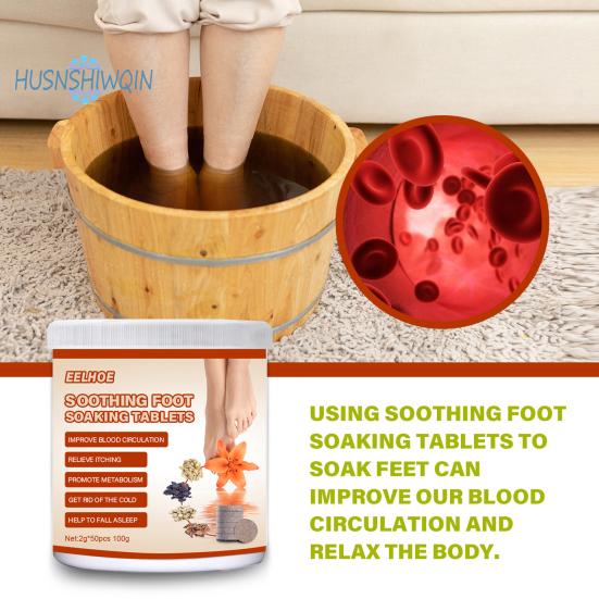 Buy 100g/Box Feet Effervescent Tablet Warmth Universal Compact Soothing ...