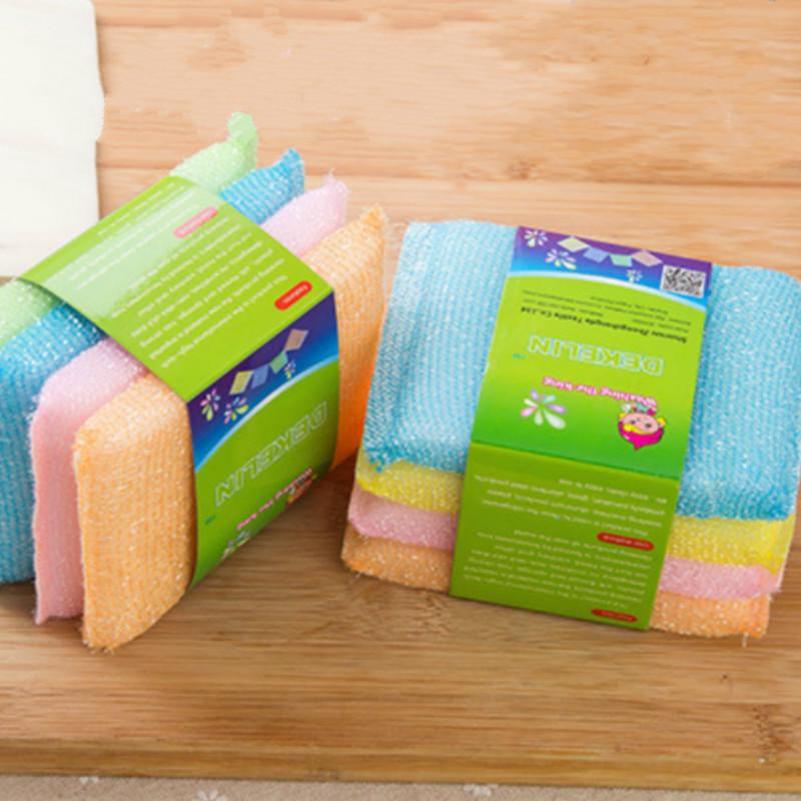 4 Pcs Sponge Cleaning Cloth Cleaning and Cleaning Household Dishes ...