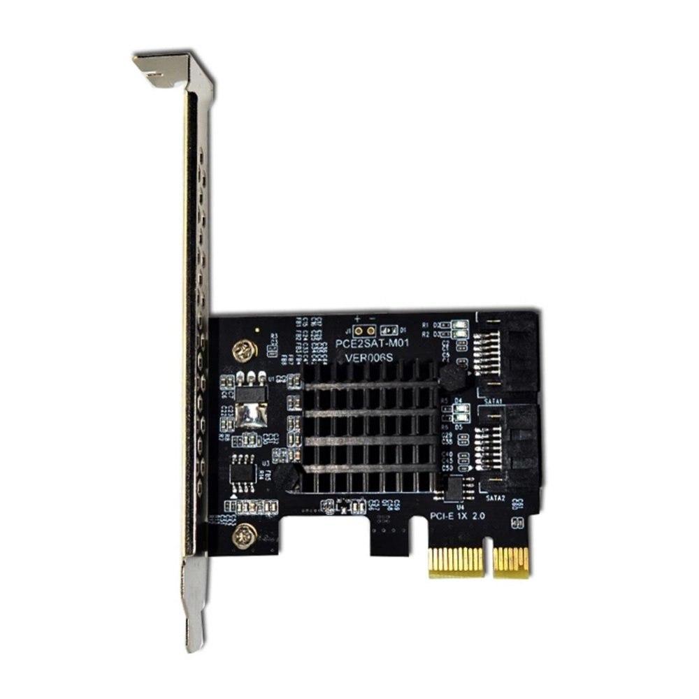 Buy PCIE SATA PCI-E Adapter 2 Port SATA III 6Gbps Controller PCI Express X1 To SATA 3.0 ...