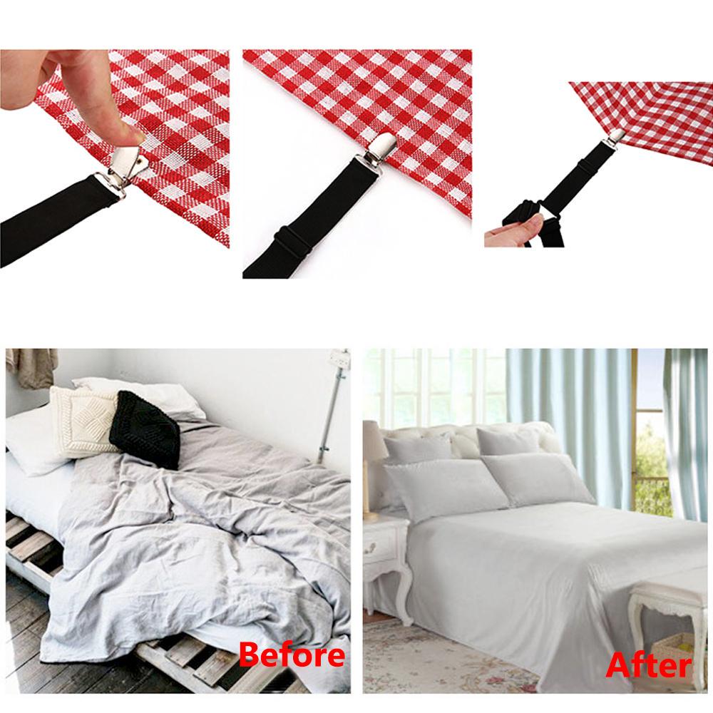 Buy 4 Pcs/set Mattress Duvet Blanket Fastener Straps Bed Sheet Fixing ...