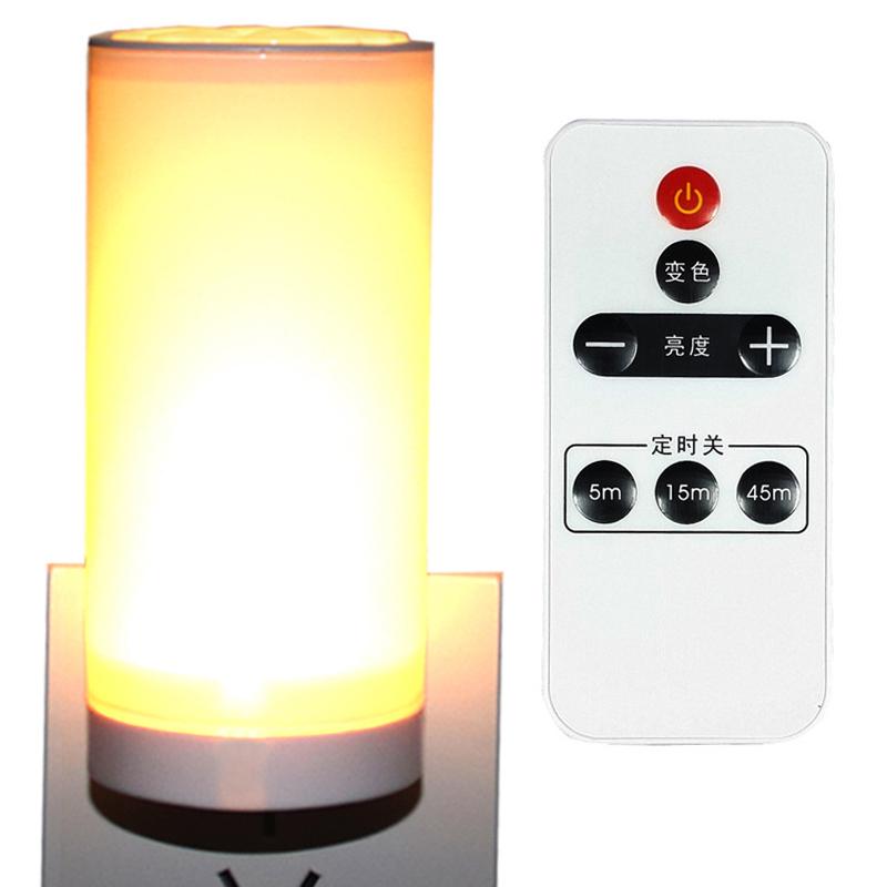 Buy 220V Dimmable LED Night Light, Wireless Remote Control Night Lamp ...