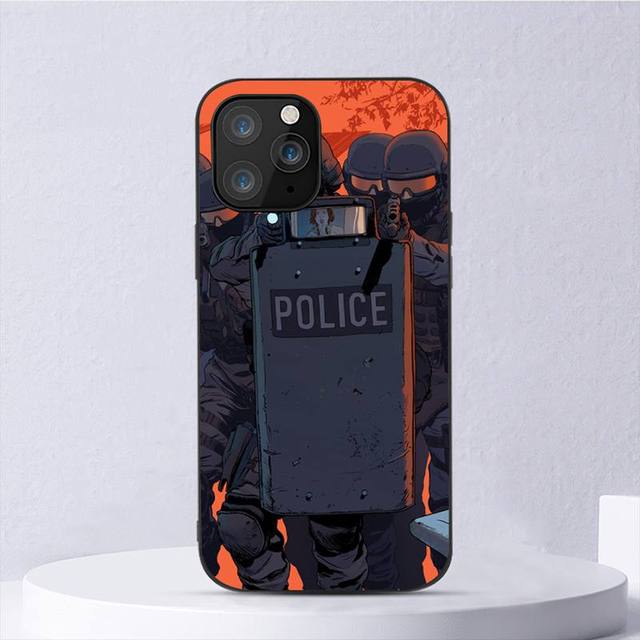 Cheap Police Symbol Phone Case For Iphone 11 12 Mini 13 14 Pro Xs Max X ...
