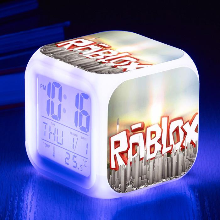 Serin Roblox LED Çalar Saat Erkekler Kız Saat Çocuklar Çocuklar Işıklı ...