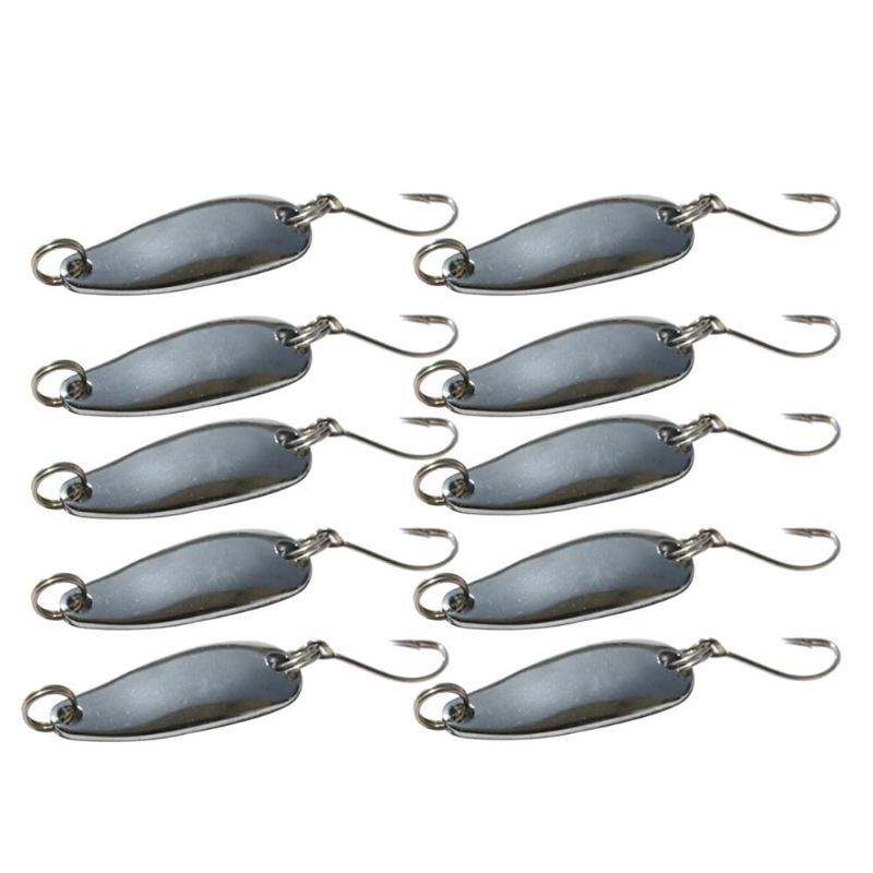 Buy 10pcs Metal Fishing Lures Bass CrankBait Spoon Crank Bait Tackle at ...