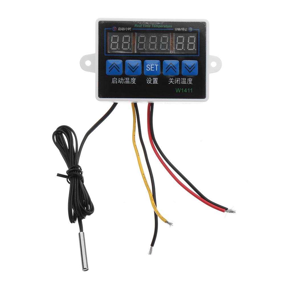 Ac 220V 12V 24V Digital Led Dual Thermometer Temperature Controller ...