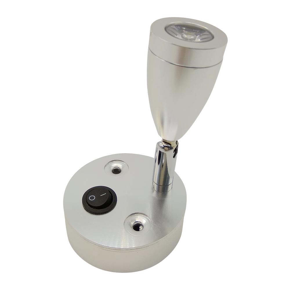 Buy LED Reading Lights with Brushed Nickel Lampshade White Lighting ...