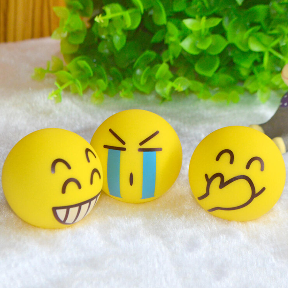 Buy Funny Smiley Face Anti Stress Reliever Ball ADHD Autism Mood Toy ...