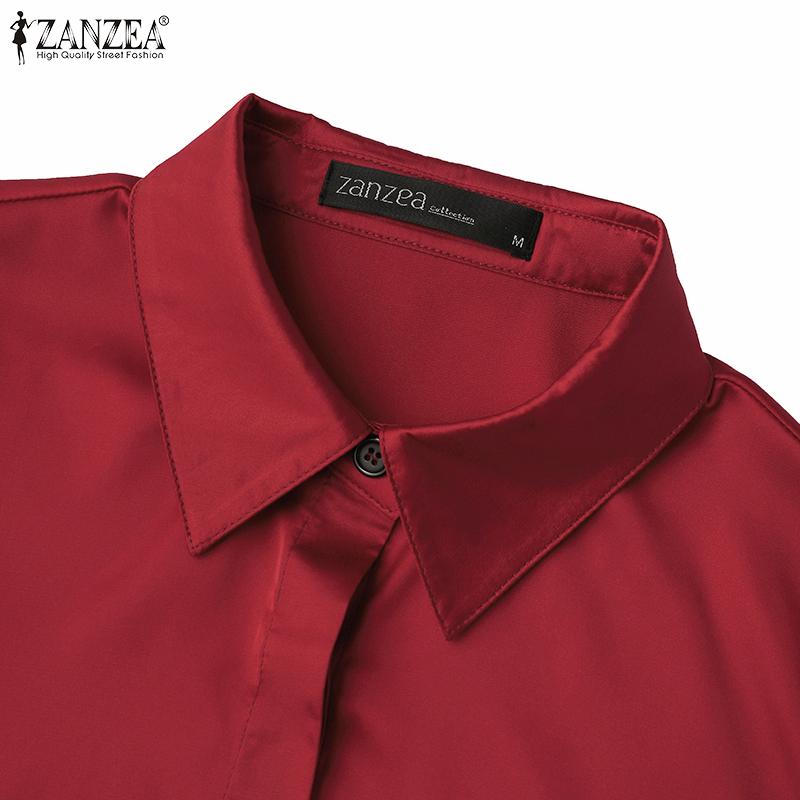 Купити ZANZEA Spring Women Buuton Up однотонні короткі сорочки | Joom