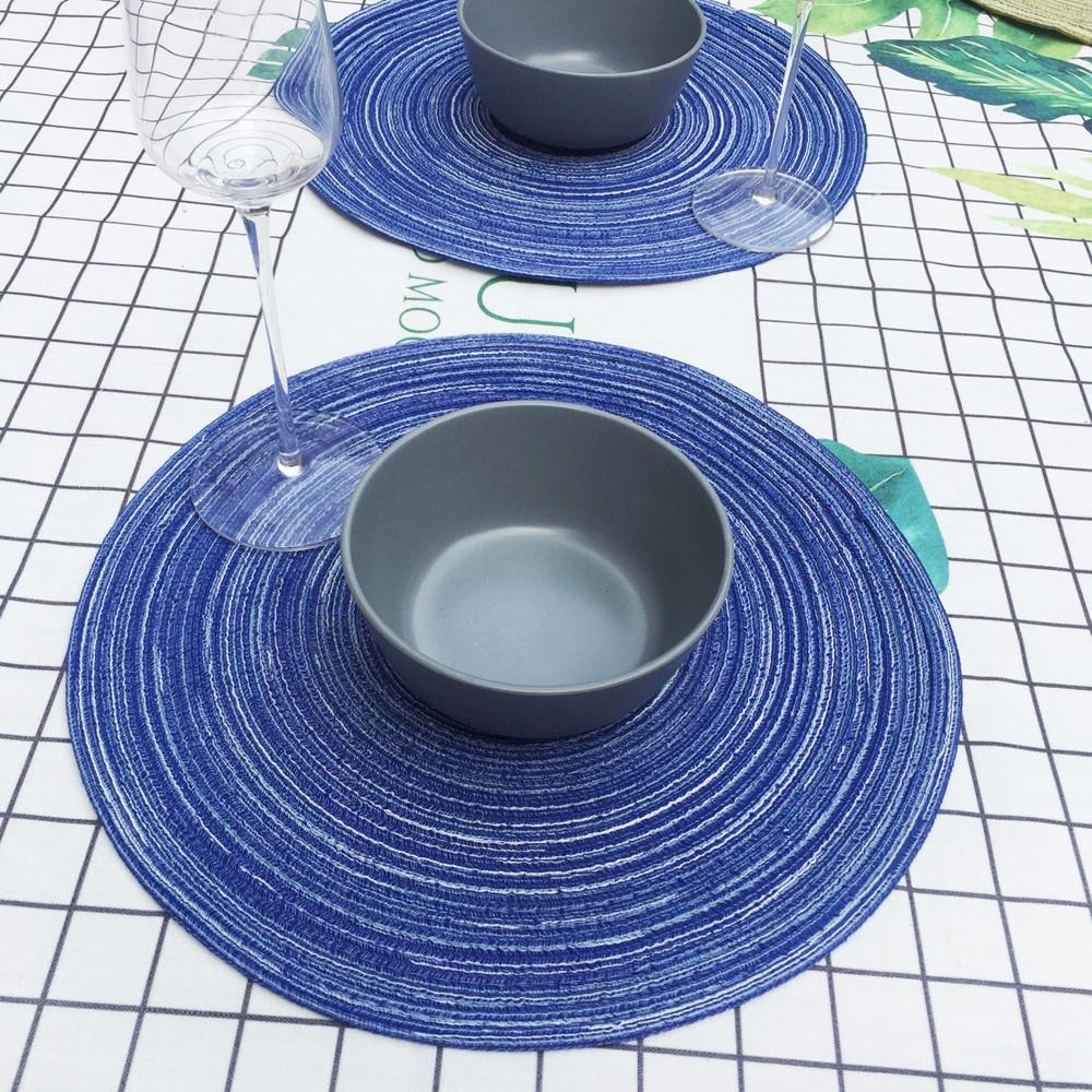 Buy Round Circle Placemats Table Place Mats Kitchen Dinner Table Heat ...