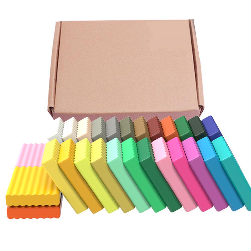 Buy 24colors Polymer Clay DIY Jewelry Soft Molding Craft Clay Blocks ...