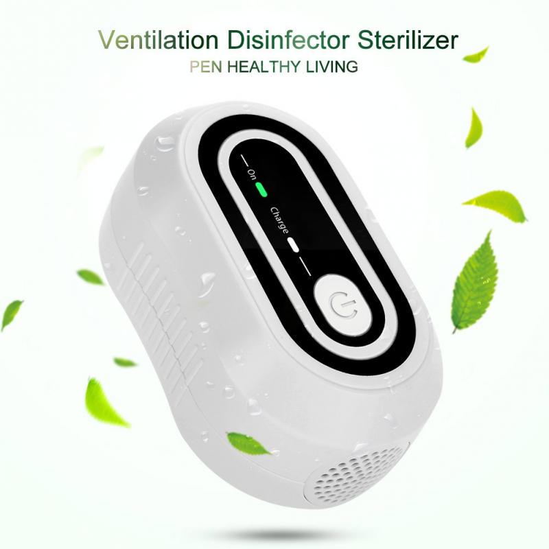 Home 2200mAh Ventilation Disinfector Sterilizer Ozone Generator Cleaner ...