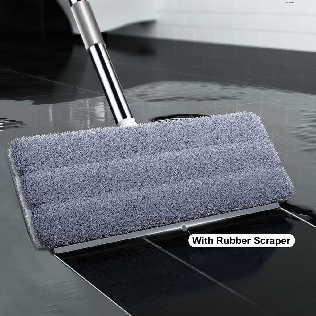 Buy Hand Free Wringing Flat Squeeze Mop and Bucket 360° Rotatable Floor ...