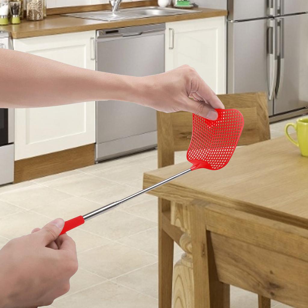 Buy Extendable Fly Swatter Durable Telescopic Plastic Heavy Duty Set ...