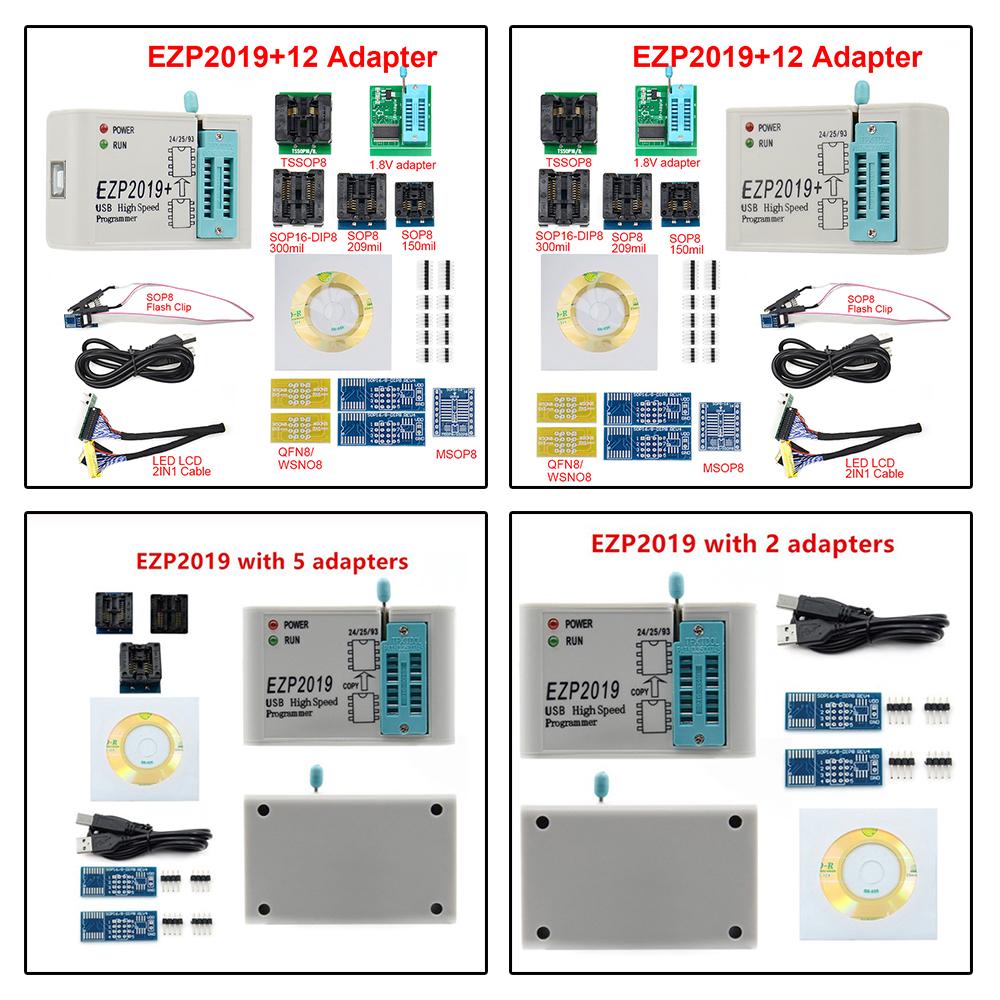 Buy EZP2019 Full Set High Speed USB SPI Programmer+2/5/8/12Adapter SOP8 ...