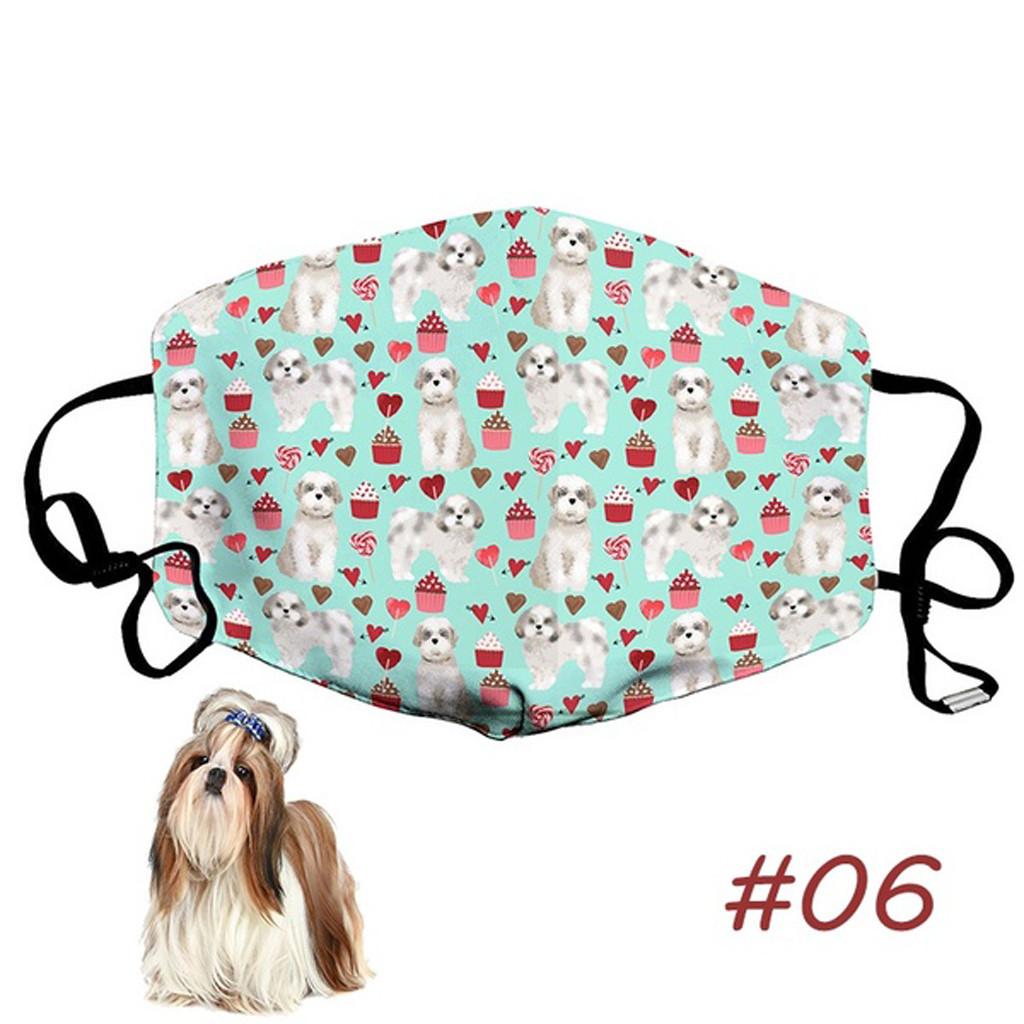 Cute Dogs Printed Face mask Washable Reusable Cotton Blend mask ...