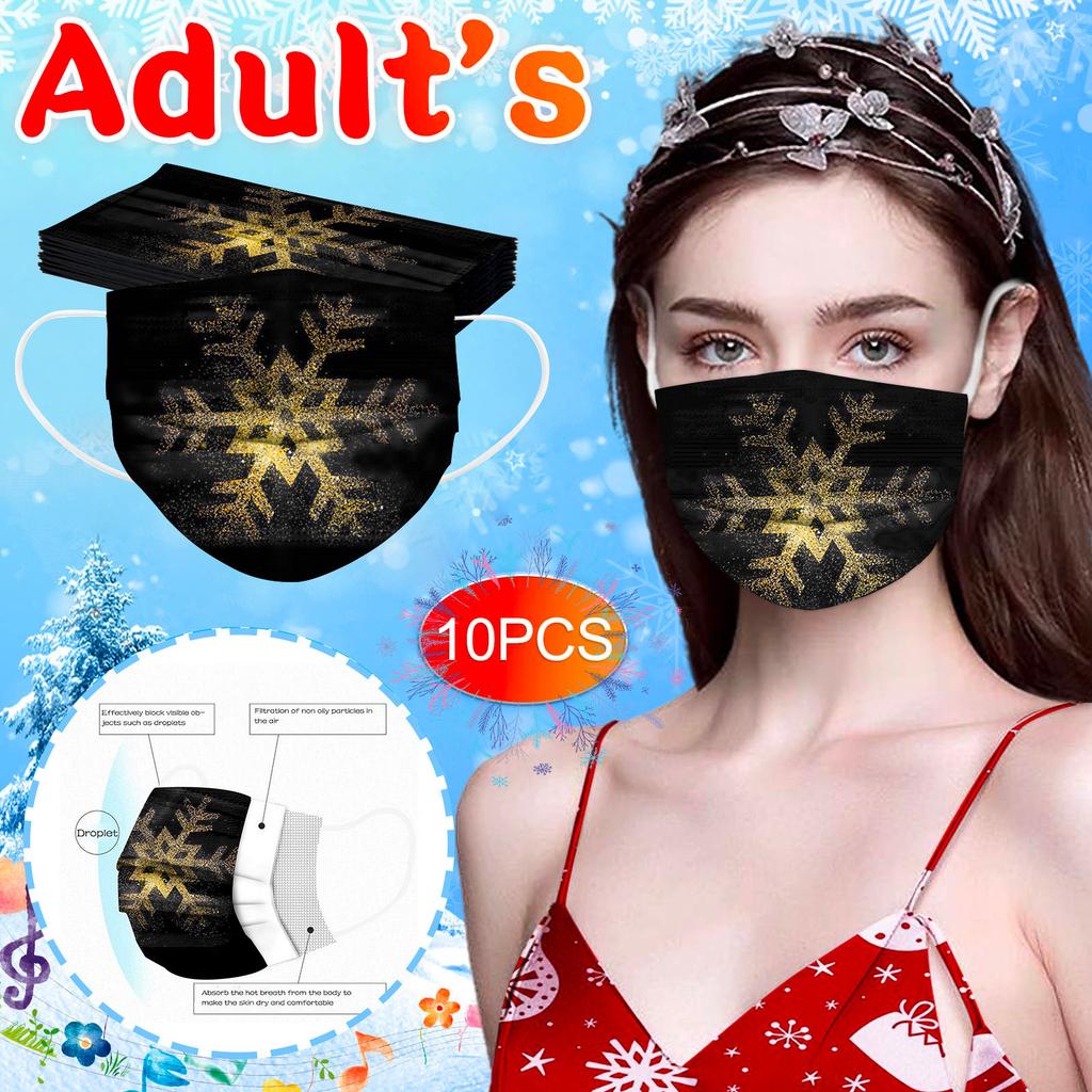 Buy 10PC Adult Fashion Mesh Disposable Protection Three Layer ...